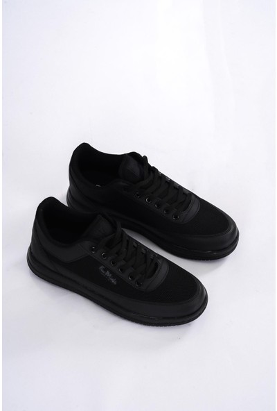 Basskan Bay Siyah Günlük Yürüyüş Ayakkabısı 5490