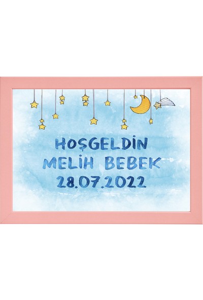 Vipiri Pembe Çerçeveli Duvar Tablosu