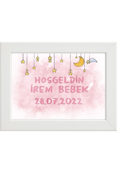 Vipiri Beyaz Çerçeveli Duvar Tablosu