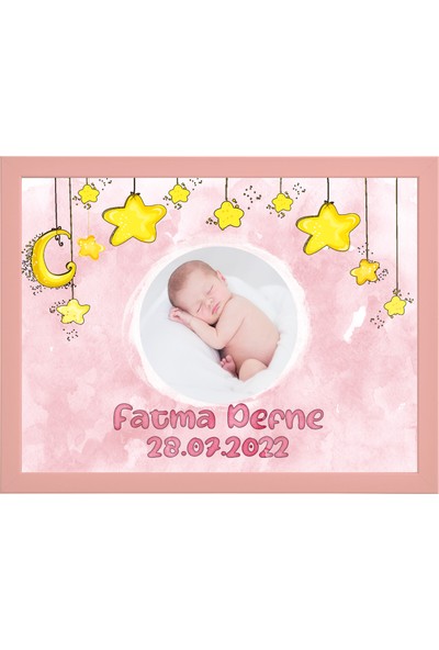 Vipiri Pembe Çerçeveli Duvar Tablosu