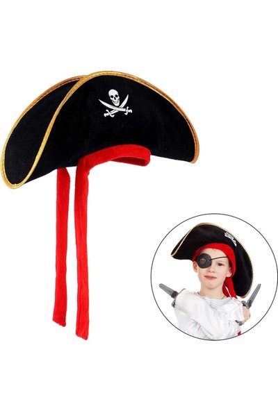 Mabes Jack Sparrow Çocuk Kadife Şapka Mabes Jack Sparrow Çocuk Kadife Şapka