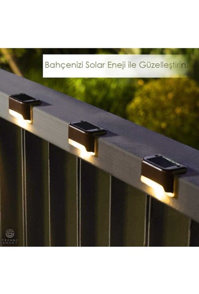 Waterproof Solar Merdiven Lambası 4 Adet Waterproof Solar Merdiven Lambası 4 Adet