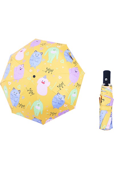Puni Sevimli Çocuk Öğrenci Şemsiyesi Güneşlik Için Şemsiye Otomatik Katlanabilir Yağmur Geçirmez ve Uv Geçirmez (Yurt Dışından) Puni Sevimli Çocuk Öğrenci Şemsiyesi Güneşlik Için Şemsiye Otomatik Katlanabilir Yağmur Geçirmez ve Uv Geçirmez (Yurt Dışından)