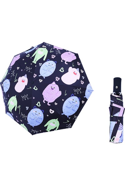 Puni Sevimli Çocuk Öğrenci Şemsiyesi Güneşlik Için Şemsiye Otomatik Katlanabilir Yağmur Geçirmez ve Uv Geçirmez (Yurt Dışından) Puni Sevimli Çocuk Öğrenci Şemsiyesi Güneşlik Için Şemsiye Otomatik Katlanabilir Yağmur Geçirmez ve Uv Geçirmez (Yurt Dışından)
