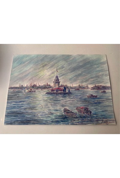 CR Dekor Istanbul Tablo, Dekoratif, Hediye, El Işi (Çerçevesiz) CR Dekor Istanbul Tablo, Dekoratif, Hediye, El Işi (Çerçevesiz)