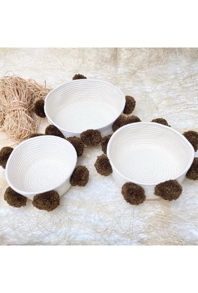 Bon Chic Baby Ekolojik Organizer Sepet Kahverengi 3' Lü Bon Chic Baby Ekolojik Organizer Sepet Kahverengi 3' Lü