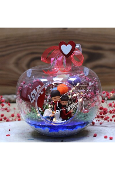 Bir Ömür Sırt Sırta Işıklı Teraryum