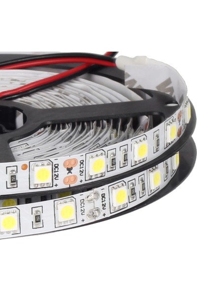 Panacom Iç ve Dış Mekan 3 Çipli Şerit LED Beyaz Işık 5m 5050 DC12V Panacom Iç ve Dış Mekan 3 Çipli Şerit LED Beyaz Işık 5m 5050 DC12V