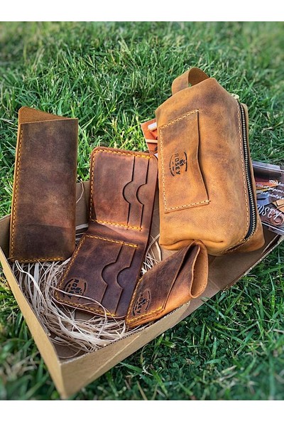 Rosey Deri Rosey - Deri Ürünleri Seti (Taba)