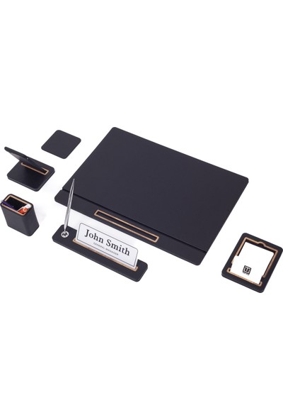 Turgut Office Lincoln Deri Sümen Takımı 6 Parça Kapaklı Model Turgut Office Lincoln Deri Sümen Takımı 6 Parça Kapaklı Model