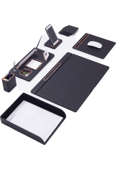 Turgut Office Royal Deri Sümen Takımı 7 Parça Kapaklı Model Turgut Office Royal Deri Sümen Takımı 7 Parça Kapaklı Model