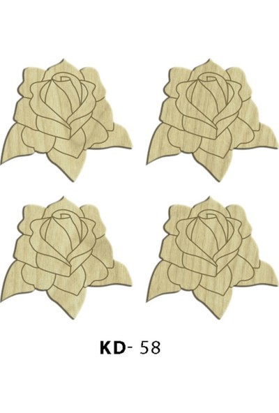 Angel Of Life KD58 Gül 4'lü Set Ahşap Paket Süsü Hobi Ahşap Boyama Süs Angel Of Life KD58 Gül 4'lü Set Ahşap Paket Süsü Hobi Ahşap Boyama Süs