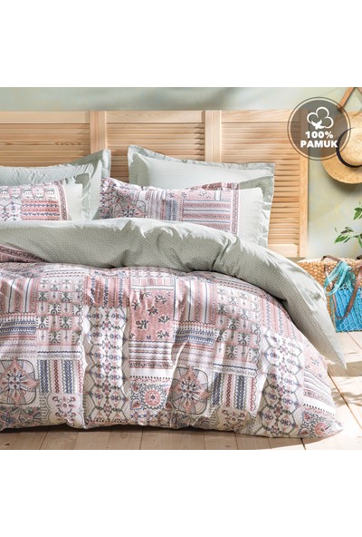 Yataş Bedding Mira Ranforce Tek Kişilik Nevresim Seti - Pembe