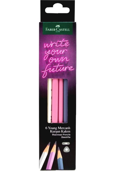 Faber-Castell Faber Castell Young Hb Üçgen Mercanlı Kurşun Kalem Seti 6 Lı Faber-Castell Faber Castell Young Hb Üçgen Mercanlı Kurşun Kalem Seti 6 Lı