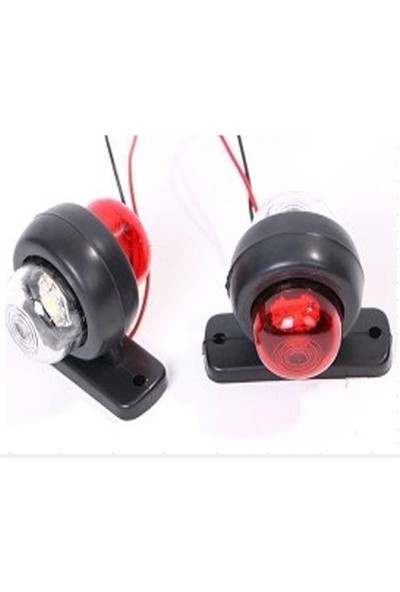 Tas Mini Takoz Lamba Ledli Kırmızı-Beyaz (2 Adet) Tas Mini Takoz Lamba Ledli Kırmızı-Beyaz (2 Adet)