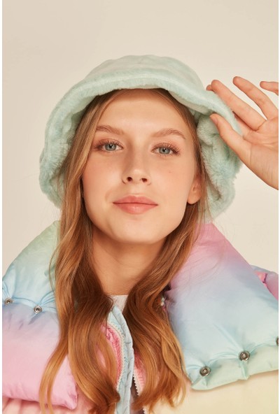Home Store Sapka Bucket Pelus Batik - Mint Home Store Sapka Bucket Pelus Batik - Mint
