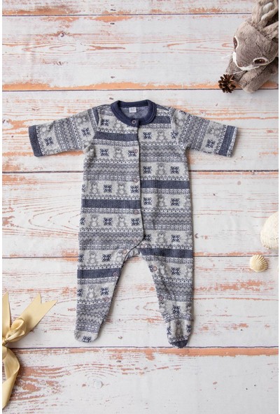 Bross Uzun Kollu Patikli Bebek Tulum