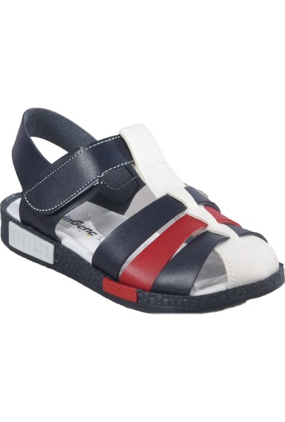 Şiringenç Kırmızı Lacivert Erkek Çocuk Sandalet