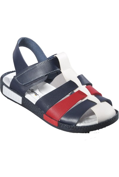 Şiringenç Kırmızı Lacivert Erkek Çocuk Sandalet