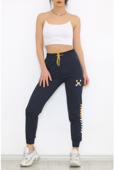 Erdmsp Baskılı Eşofman Altı Lacivert - 9447.1250.