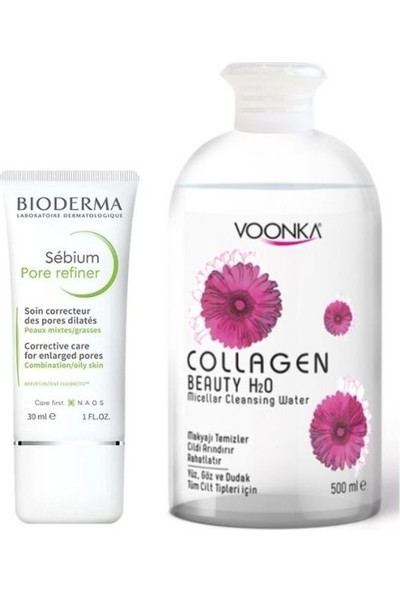 Bioderma Sebium Pore Refiner 30ML+VOONKA Collagen Micellar Temizleme Suyu 500ML Bioderma Sebium Pore Refiner 30ML+VOONKA Collagen Micellar Temizleme Suyu 500ML
