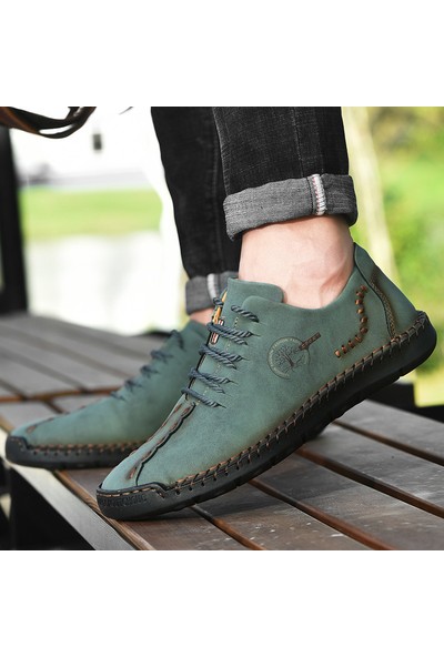 Ruichihu Erkek Deri Günlük Ayakkabı - Sarı (Yurt Dışından) Ruichihu Erkek Deri Günlük Ayakkabı - Sarı (Yurt Dışından)