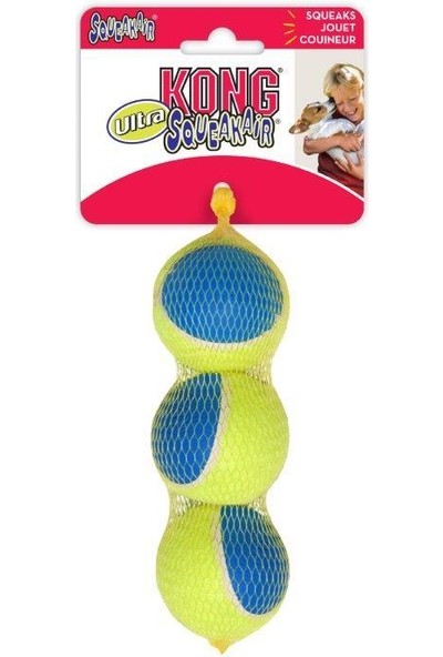 Kong Köpek Oyuncak, Squekair Ultra Top, 3 Ad 6,5cm