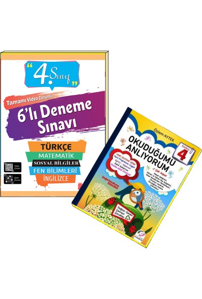 Ata Yayıncılık 4. Sınıf 6 Lı Deneme Sınavı+okuduğumu anlıyorum Kitabı Ata Yayıncılık 4. Sınıf 6 Lı Deneme Sınavı+okuduğumu anlıyorum Kitabı