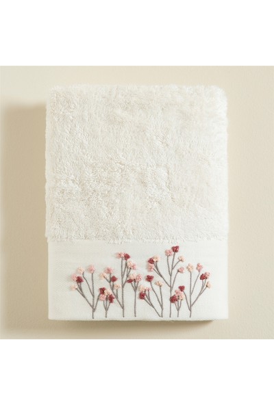 Chakra Cindee Yüz Havlusu 50X90 cm Ekru