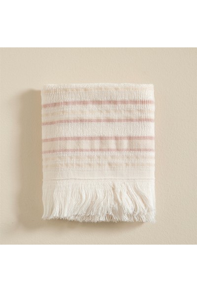 Chakra Derin El Havlusu 30X50 cm Ekru/somon