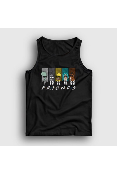 Presmono Siyah American Adult Cartoon Series Friends Atlet Presmono Siyah American Adult Cartoon Series Friends Atlet