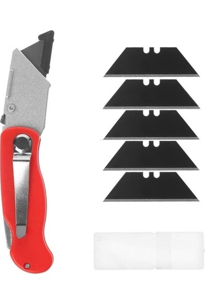 Züka Katlanır Maket Bıçağı Halı Alçıpan Falçata + 5 Yedek Bıçak Züka Katlanır Maket Bıçağı Halı Alçıpan Falçata + 5 Yedek Bıçak