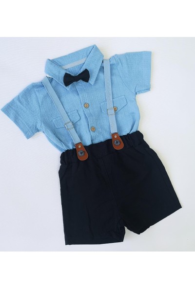 Necix's Askılı Gömlekli Bebek Salopet Takım
