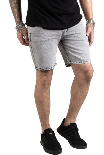 Deepsea Taşlamalı Düğmeli Erkek Kot Kapri 2205012 Deepsea Taşlamalı Düğmeli Erkek Kot Kapri 2205012