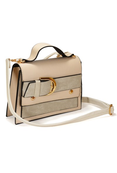 Seyyar Satıcı Bordo Renk Toka Detaylı Kadın Omuz Çantası