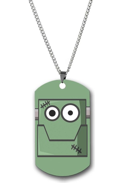 Frankeinstein Tasarımlı Künye Kolye