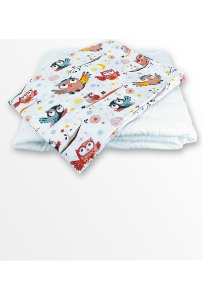 Pamuk Müslin Bebek Yorganı - Daldaki Kuşlar Pamuk Müslin Bebek Yorganı - Daldaki Kuşlar