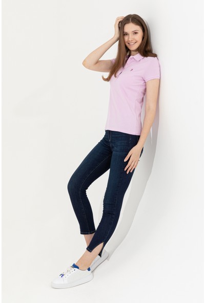 U.S. Polo Assn. Kadın Koyu Mavi Denim Pantolon 50247451-DN0023