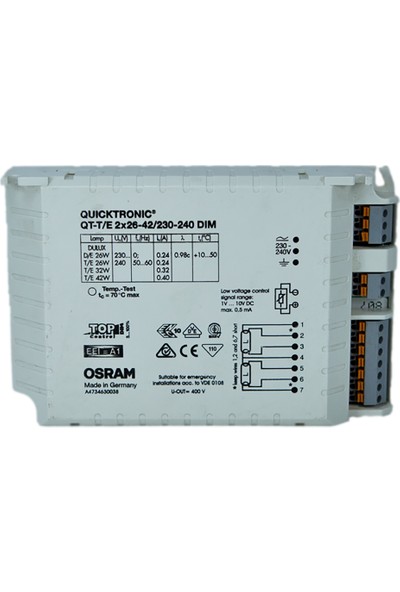Osram 2X26W/42W Dali Elektronik Balast