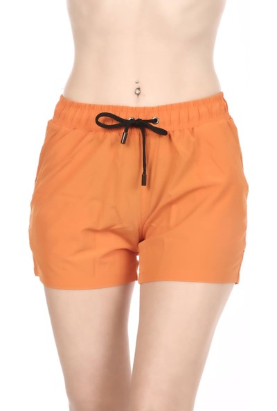 Obje Kadın Turuncu Deniz Şortu