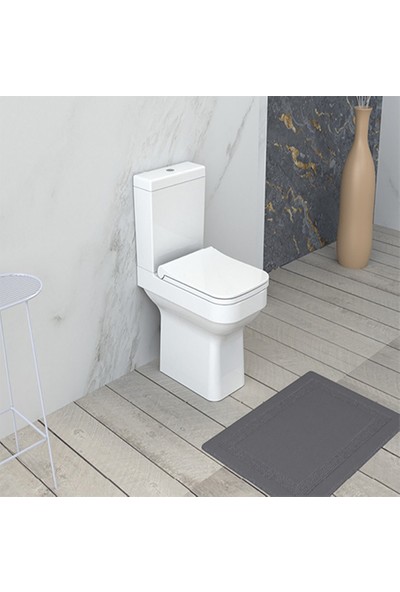 Turkuaz Cera Style Noura Alttan Çıkışlı Takım Klozet Seti