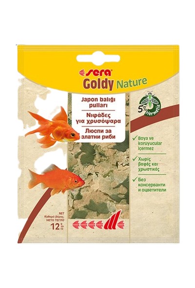 Sera Goldy Nature 12 gr Zarf Yem
