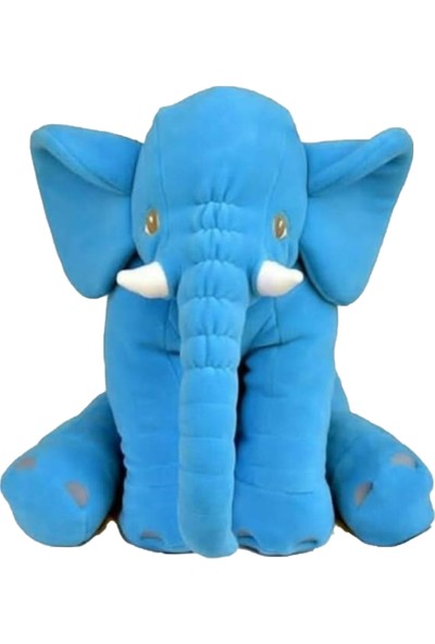 Ps Uyku Arkadaşı Uyku Fili Polar Kumaş 60 cm Mavi PS3374