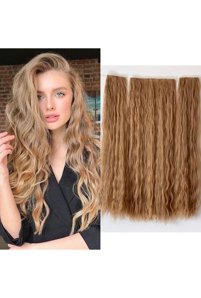 Fenomen Peruk Açık Karamel Afro Dalgalı Yarımay+2 Yan Fenomen Peruk Açık Karamel Afro Dalgalı Yarımay+2 Yan