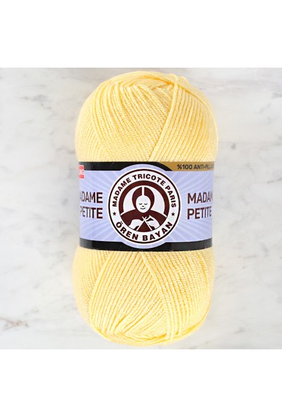 Ören Bayan Madame Petite Bebe Sarı El Örgü Ipi - 027