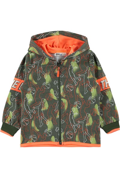Civil Boys Erkek Çocuk Kapüşonlu Hırka 2-5 Yaş Haki