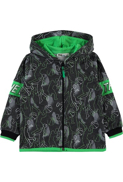 Civil Boys Erkek Çocuk Kapüşonlu Hırka 2-5 Yaş Siyah