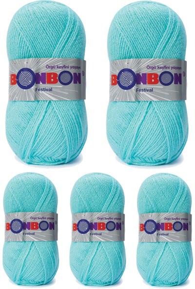 Bonbon 5 Adet Festival Simli Örgü Ipi Yünü Renk No 203 Bonbon 5 Adet Festival Simli Örgü Ipi Yünü Renk No 203