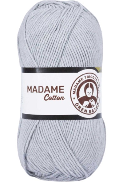 Ören Bayan Madame Cotton El Örgü Ipi Yünü 100 gr 001 Gri