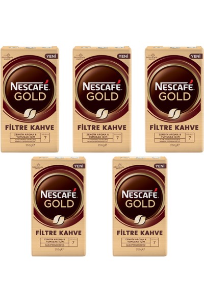 Nescafe Gold Filtre Kahve 250 gr 5'li